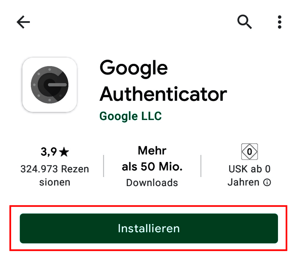 Google Authenticator einrichten - IONOS AT