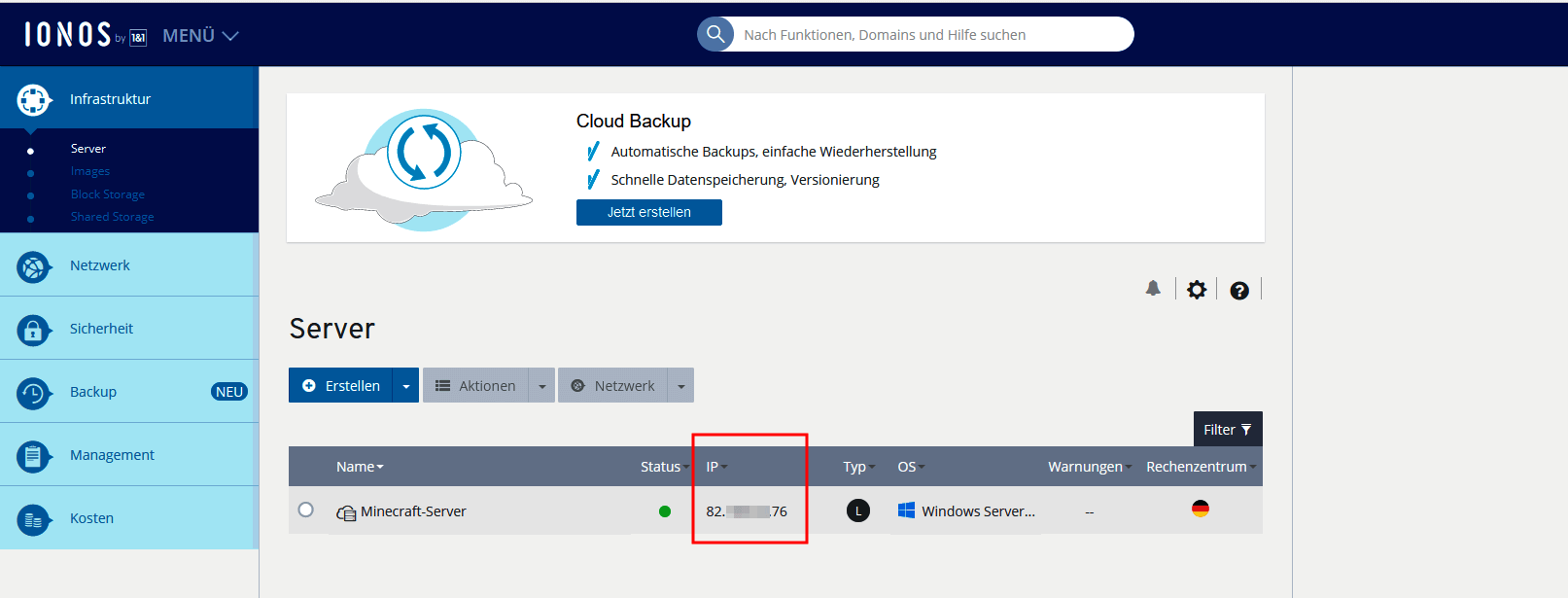 Kostenlosen Minecraft-Server erstellen und einrichten - IONOS AT