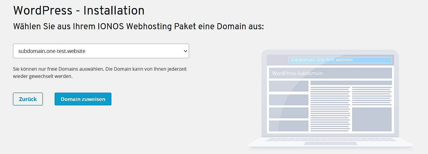 WordPress auf Subdomain installieren – Anleitung - IONOS AT
